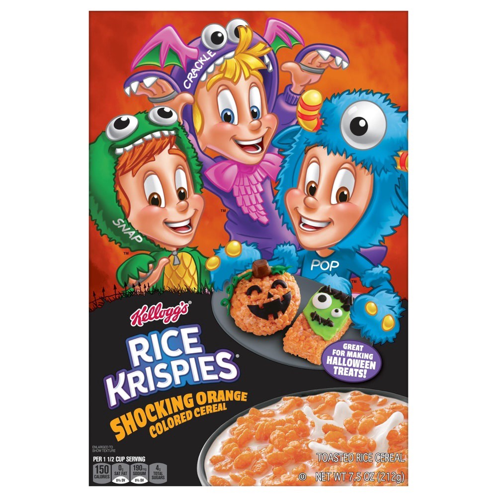Rice Krispies Colored Shocking Orange Toasted Rice Cereal 7.5 oz 7.5 oz ...