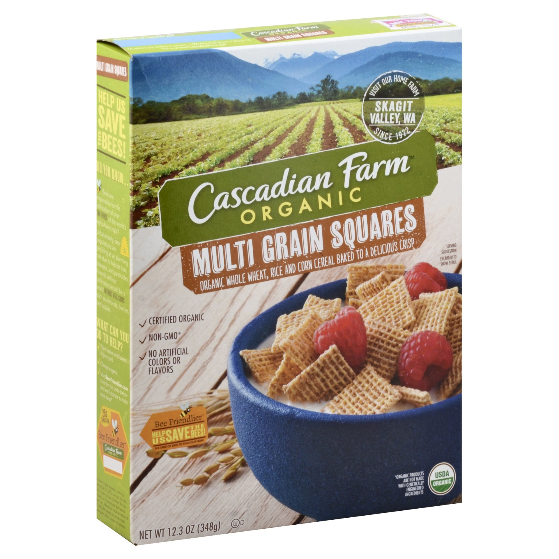 Cascadian Farm Multigrain Squares Cereal 12.3 oz | Shipt