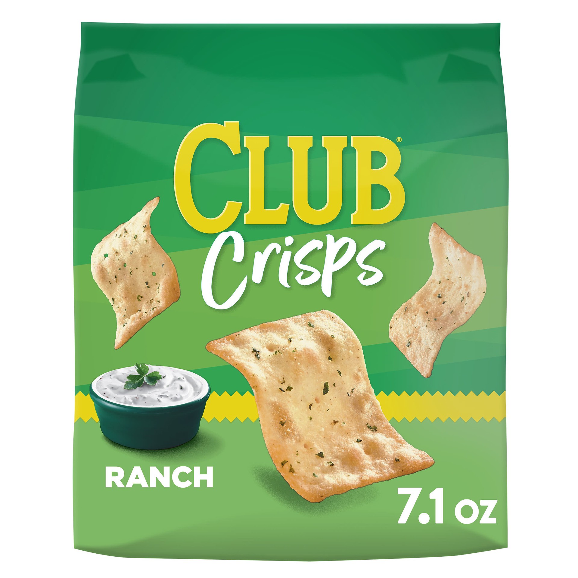 Club Cracker Crisps, Baked Snack Crackers, Party Snacks, Ranch, , 1 Bag ...