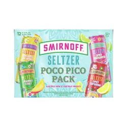 Smirnoff Seltzer Poco Pico, 12pk 12oz Variety Cans, 4.5% ABV 12 ct; 12 ...