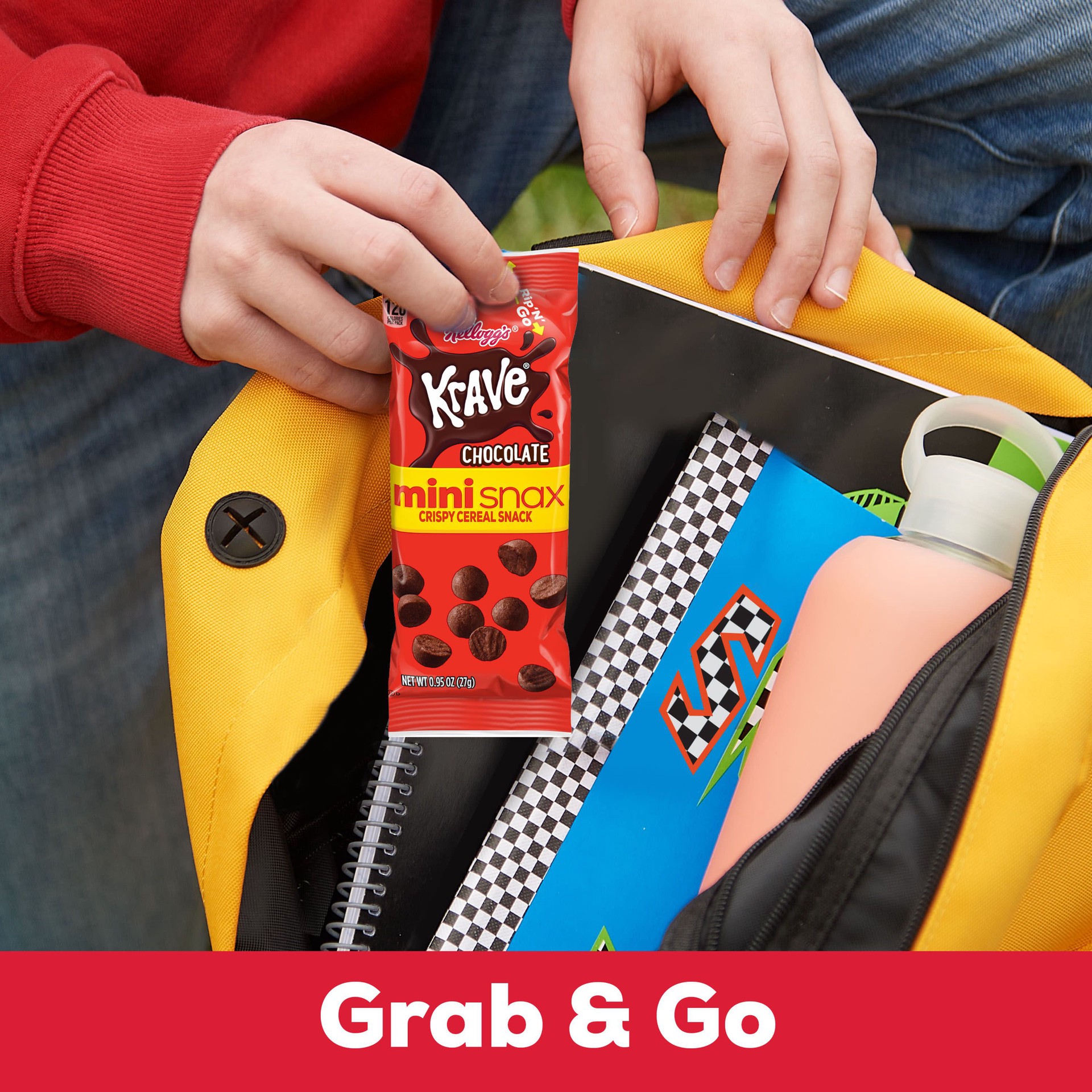 Krave Kellogg's Krave Mini Snax Crispy Cereal Snacks, Kids Snacks ...