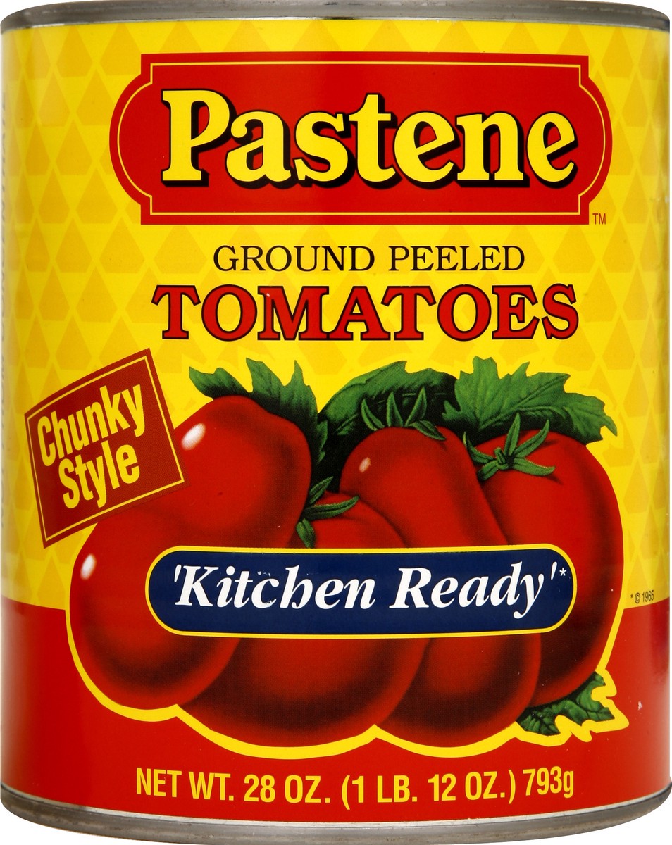 Pastene Kitchen Ready Tomatoes Ground Peeled Chunky Style 28 oz | Shipt