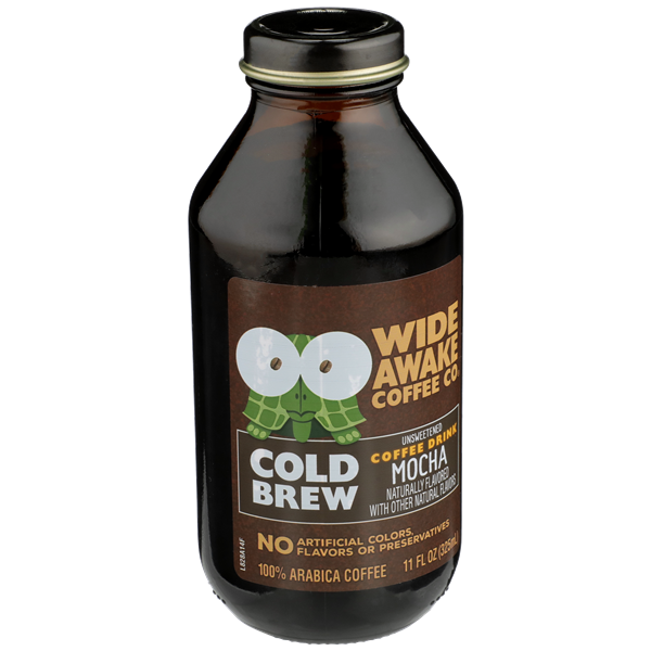 Wide Awake Coffee Co. Mocha Cold Brew Unsweetened 100% Arabica Coffee ...