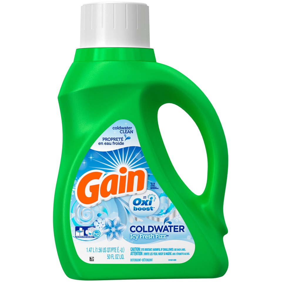 Gain Oxi Icy Fresh Fizz Liquid Detergent 50 fl oz | Shipt