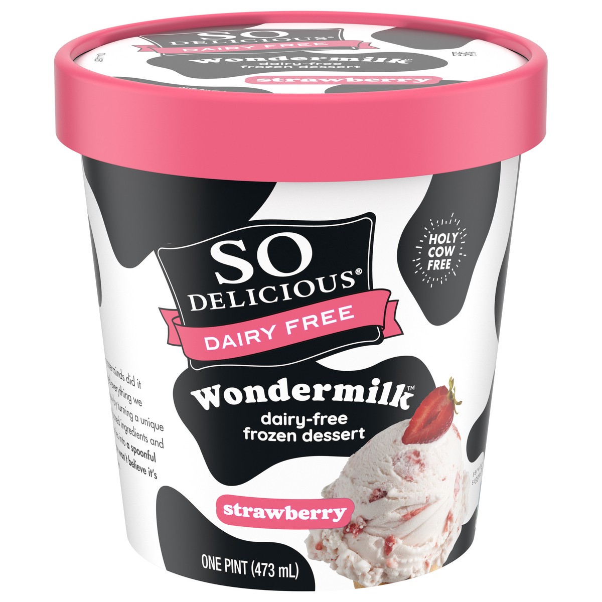 So Delicious Plant Based Blend Frozen Dessert, Strawberry, Dairy Free, Vegan Ice Cream ...