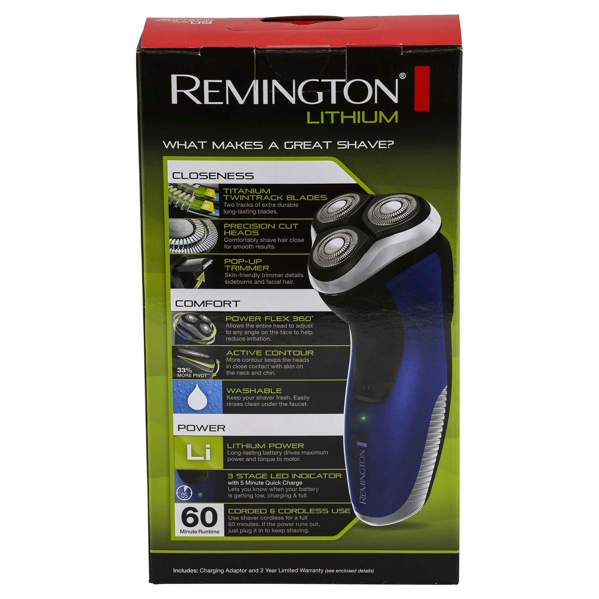 Remington R5 Power Series Men's Rechargeable Electric Shaver - PR1260 1 ...
