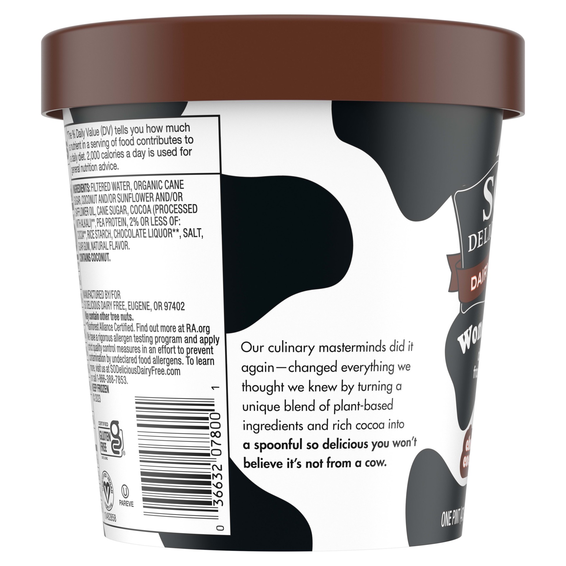 So Delicious Dairy Free Wondermilk Frozen Dessert, Chocolate Cocoa Chip, 1 Pint, Vegan, Non-GMO ...