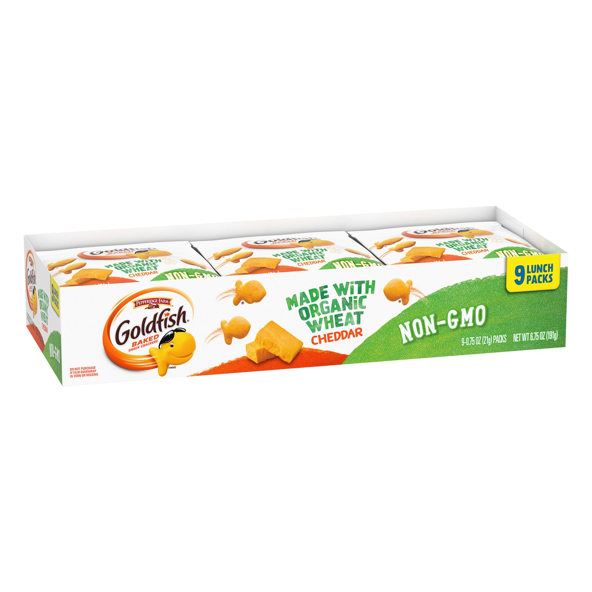 Goldfish Cheddar Organic Wheat Baked Snack Crackers 9 ct; 0.75 oz | Shipt