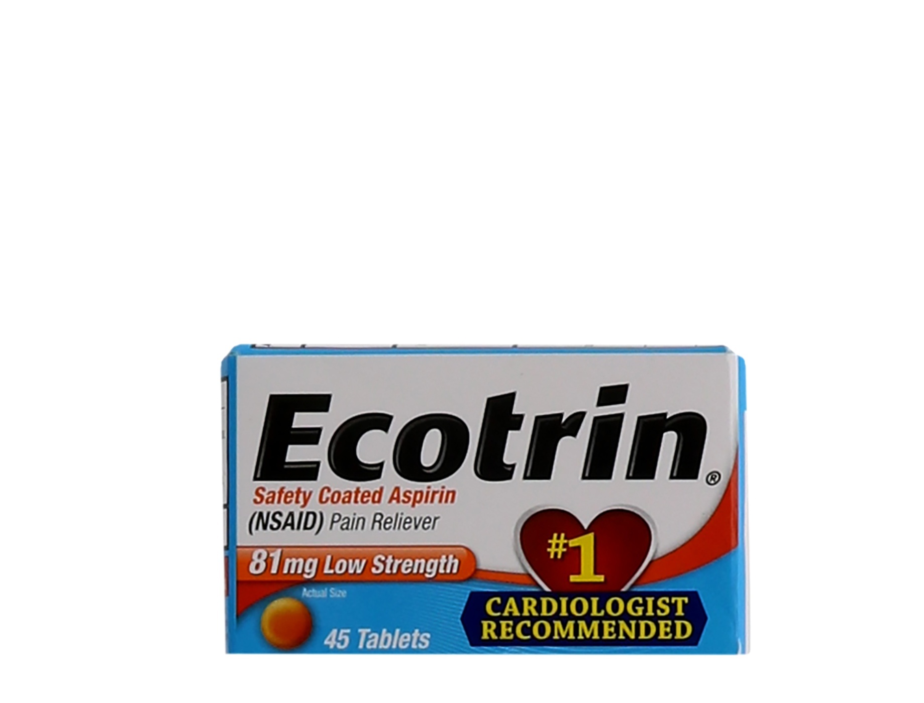 Ecotrin Safety Coated Aspirin Tablets Low Strength 45 ct | Shipt