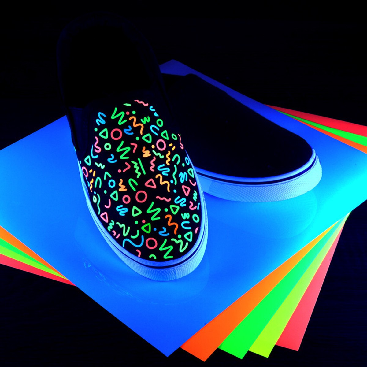 Siser Easy Glow Heat Transfer Vinyl Sampler, Yellow, Green & Blue 11.8 ...