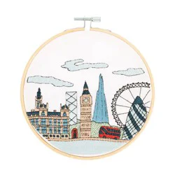Dmc London Intermediate Embroidery Kit With Hoop 5.7 in | shipt