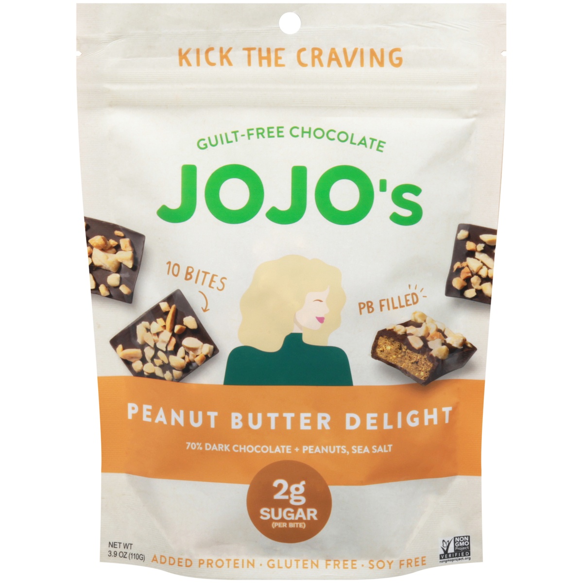 JOJO's Chocolate JOJO's Dark Chocolate Peanut Butter Filled Bites - 3 ...
