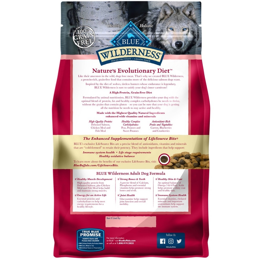 Blue Wilderness Salmon Adult Dry Dog Food 4 5 Lb Shipt Blue Wilderness Salmon Adult Dry Dog Food 4 5 Lb Shipt