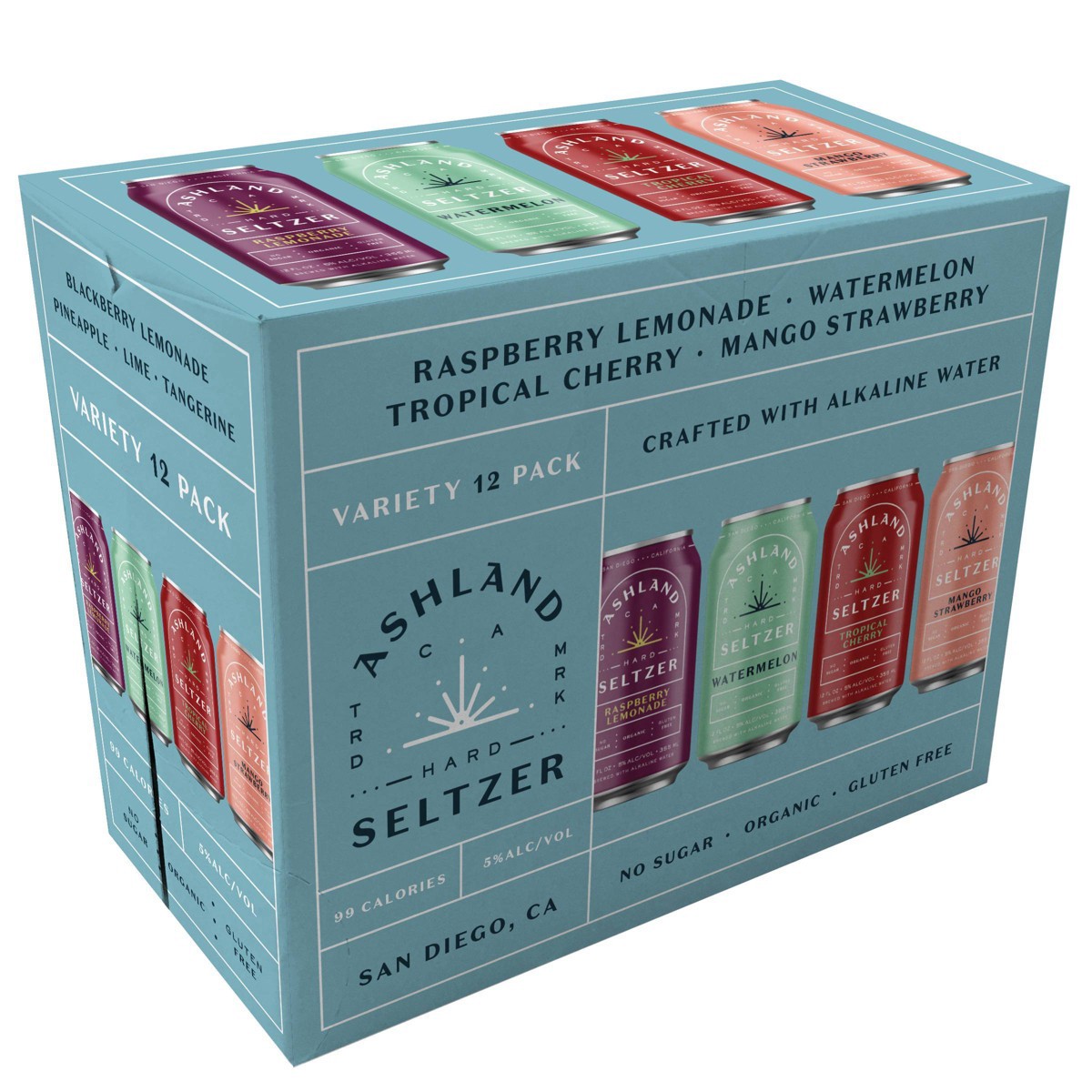 Ashland Hard Seltzer Ashland Tropical Hard Seltzer Variety Pack - 12pk ...