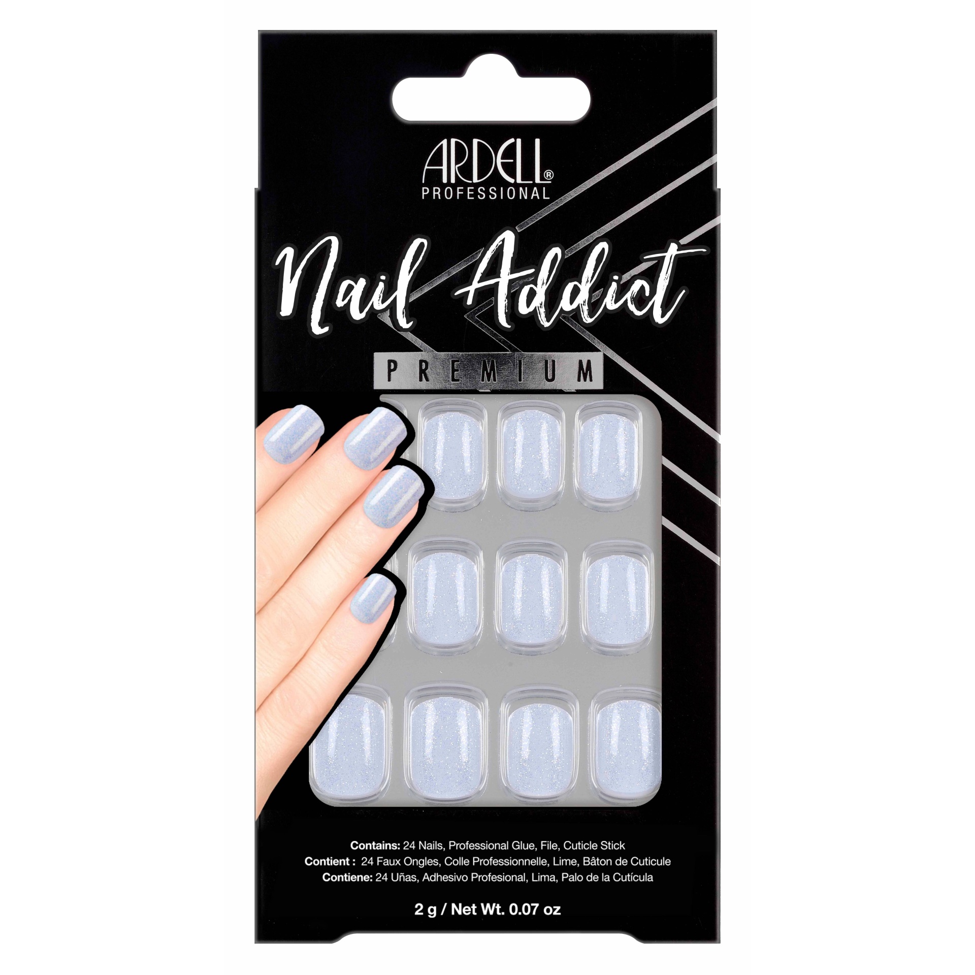 Ardell Nail Addict False Nails - Crystal Glitter - 24ct 24 ct | Shipt