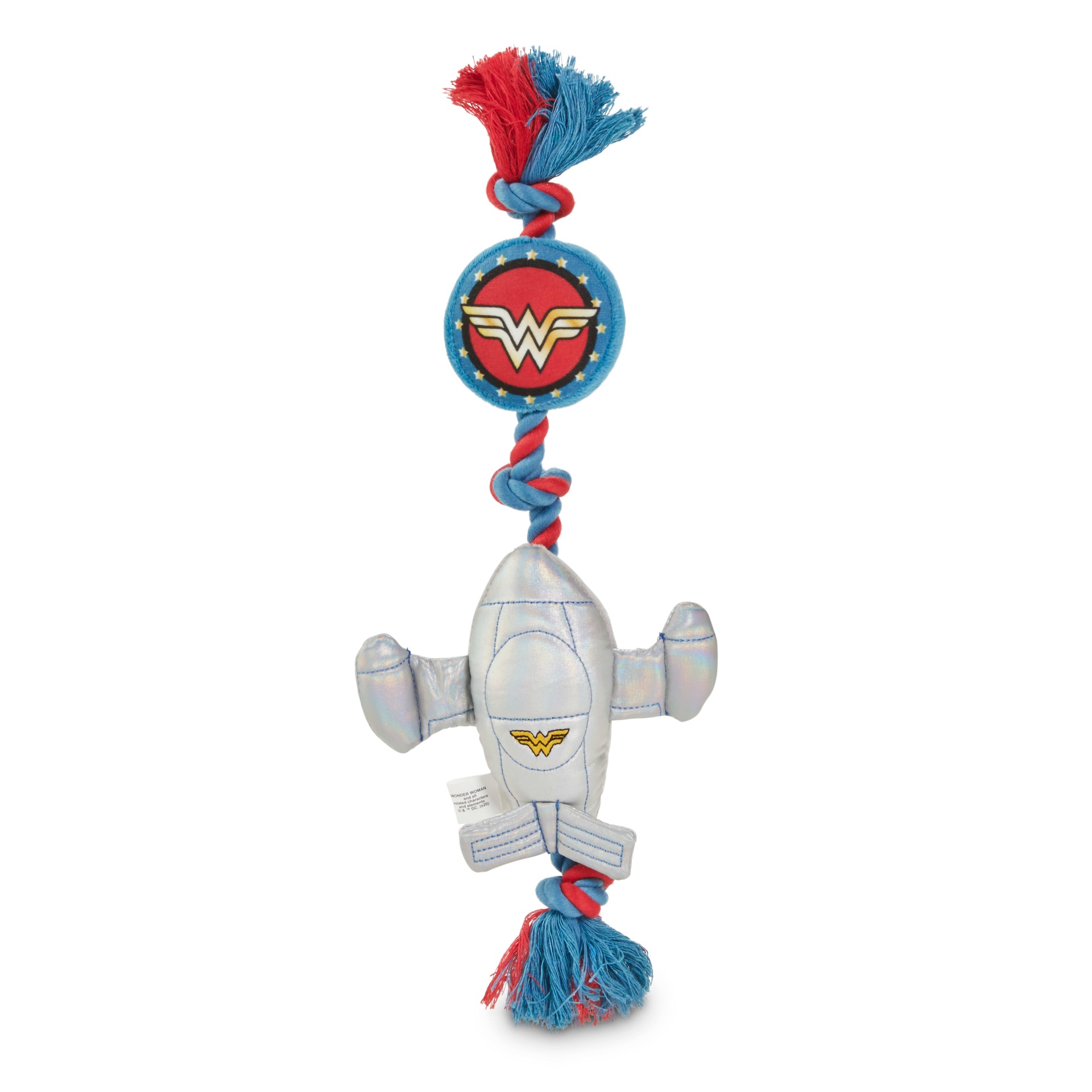 DC Comics Wonder Woman Invisible Jet Plush & Rope Dog Toy LG | Shipt