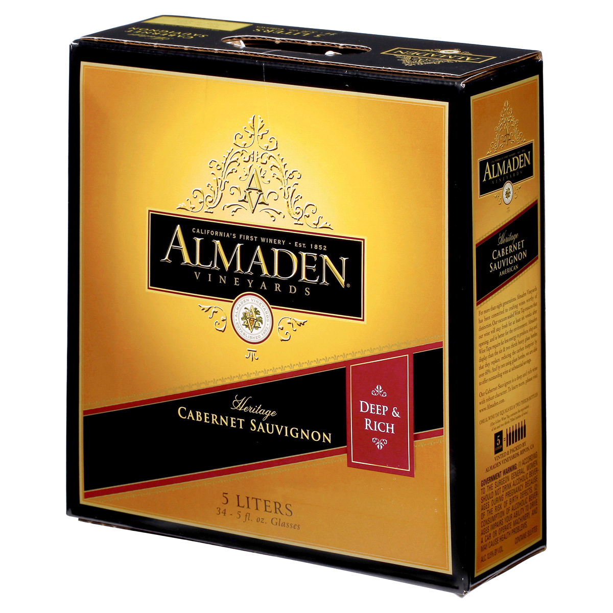 Almaden Cabernet Sauvignon Red Wine 5 liter box | Shipt