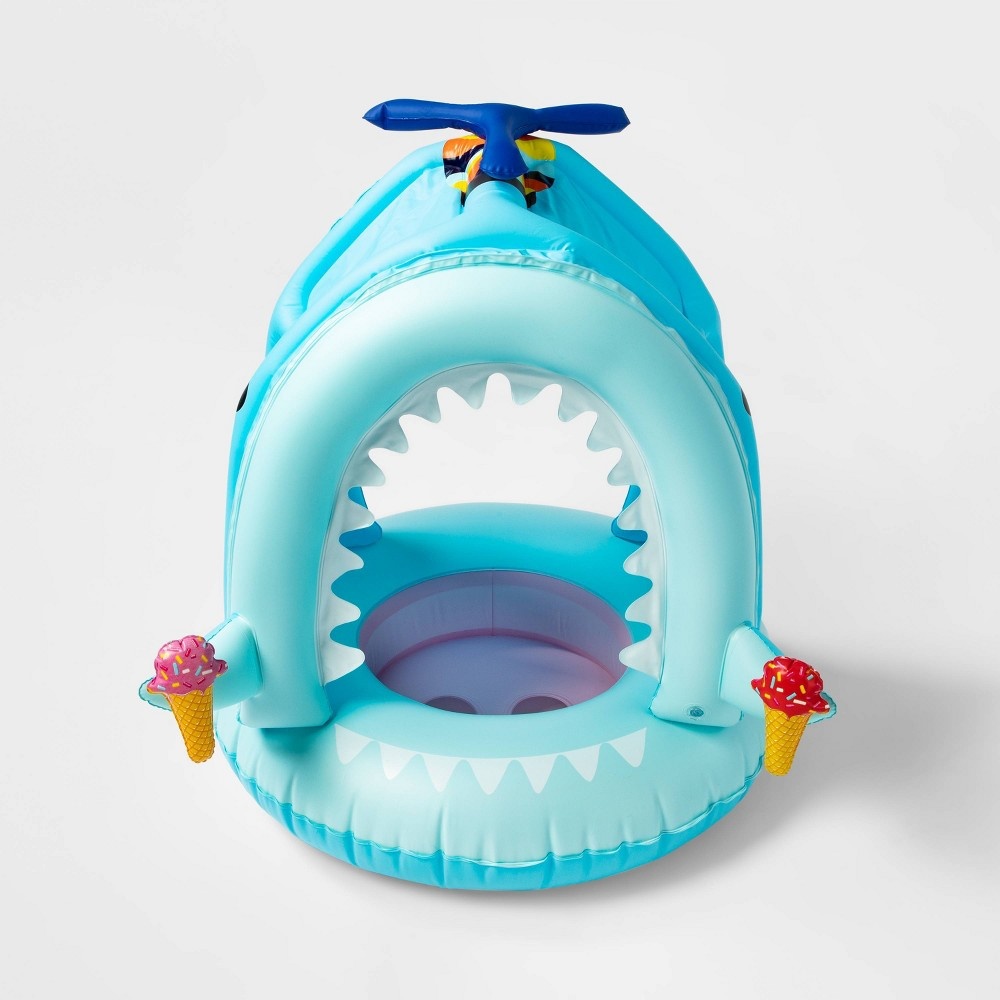Lil' Canopy Shark Float Light Blue - Sun Squad 1 ct | Shipt