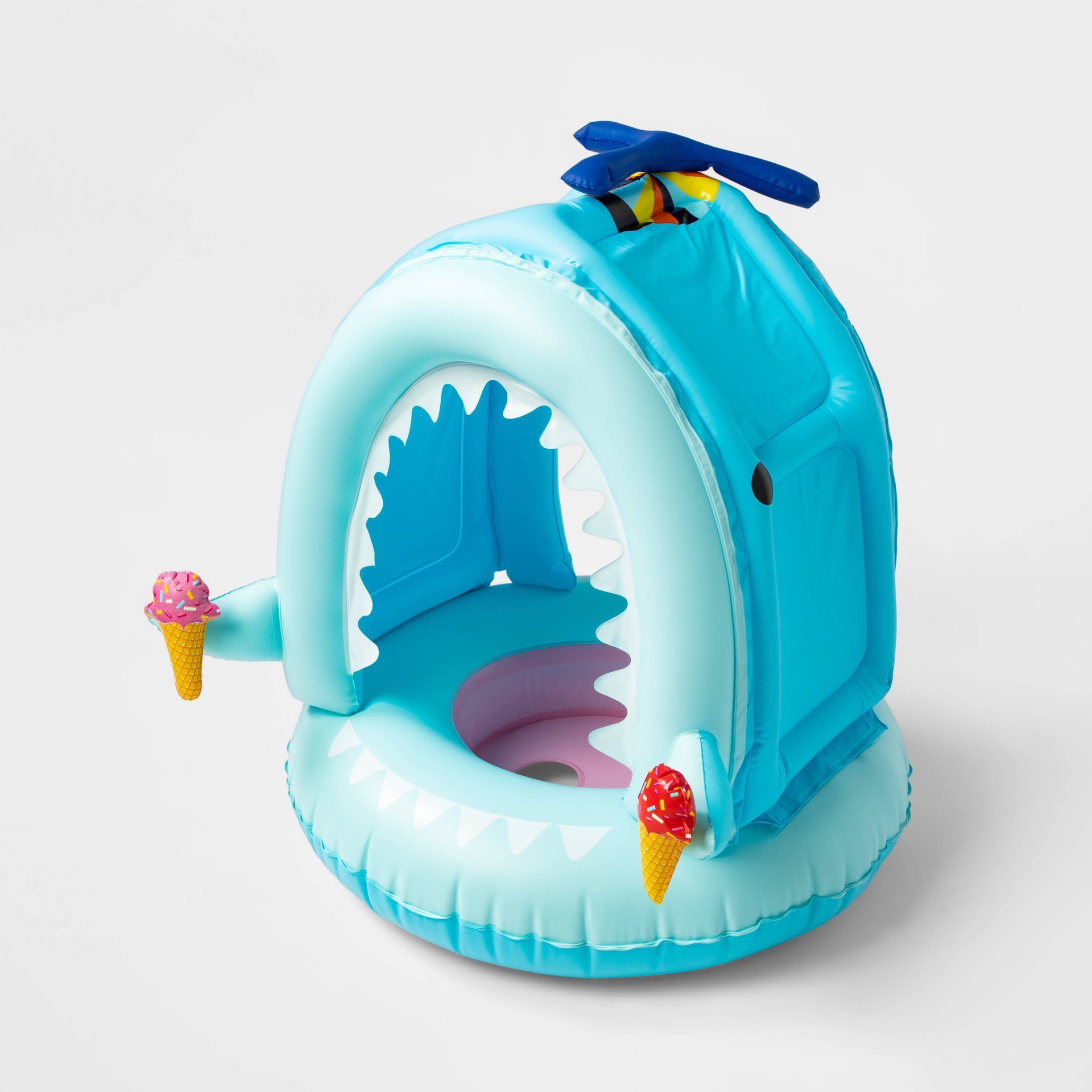 Lil' Canopy Shark Float Light Blue - Sun Squad 1 ct | Shipt