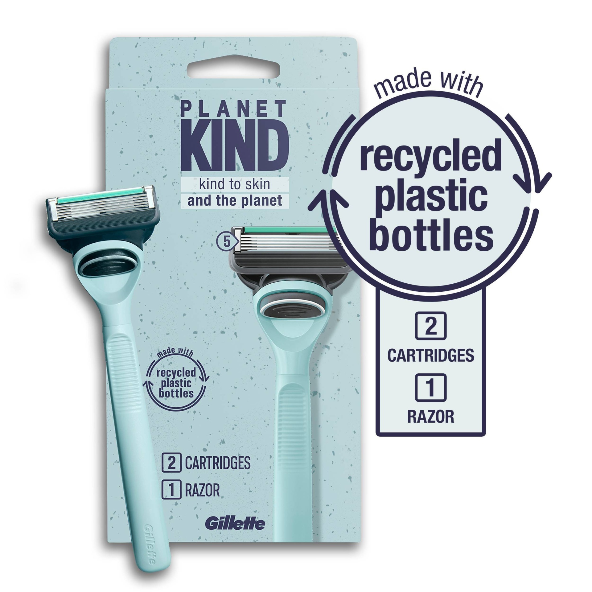 Planet KIND by Gillette 5-Blade Razor + 2 Razor Blade Refills 1 ct | Shipt