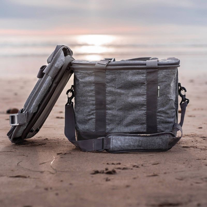 CleverMade Eco Tahoe Soft Sided Collapsible 21qt Cooler - Gray 1 ct | Shipt