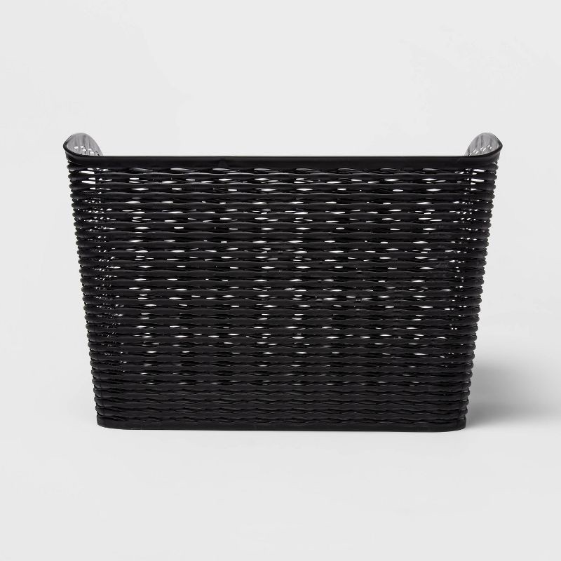Wave XL Curved Storage Bin Black - Brightroom™ 1 ct | Shipt