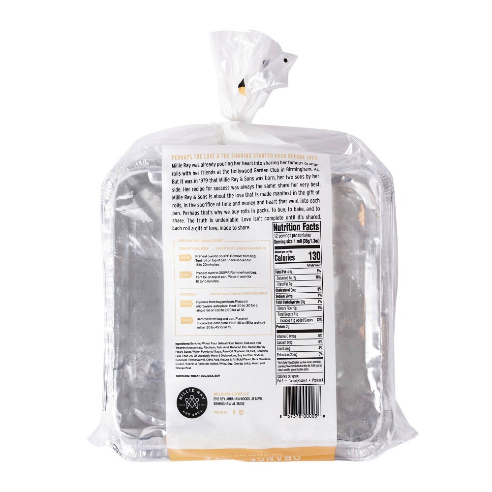 Millie Ray's Orange Rolls 16 oz | Shipt