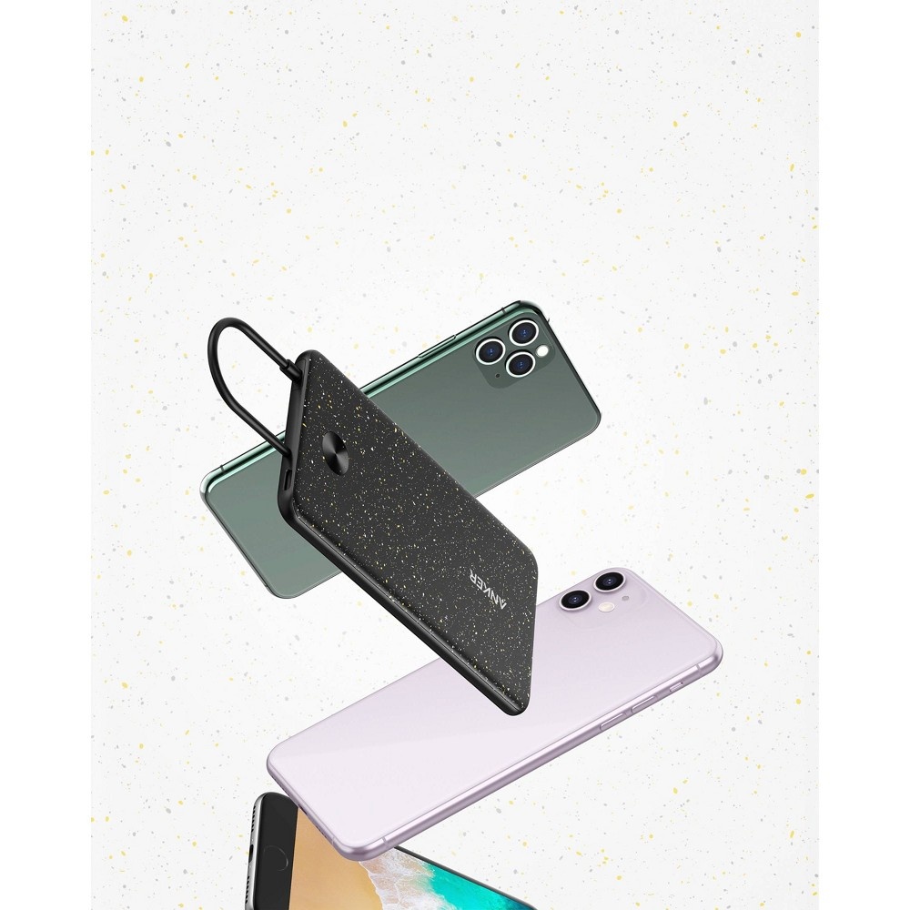 Anker Powercore 5k Powerbank 5000mAh with built-in 4.7" Lightning Cable ...