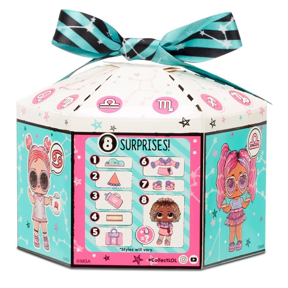 L.O.L. Surprise! Present Surprise Series 2 Glitter Shimmer Star Sign ...