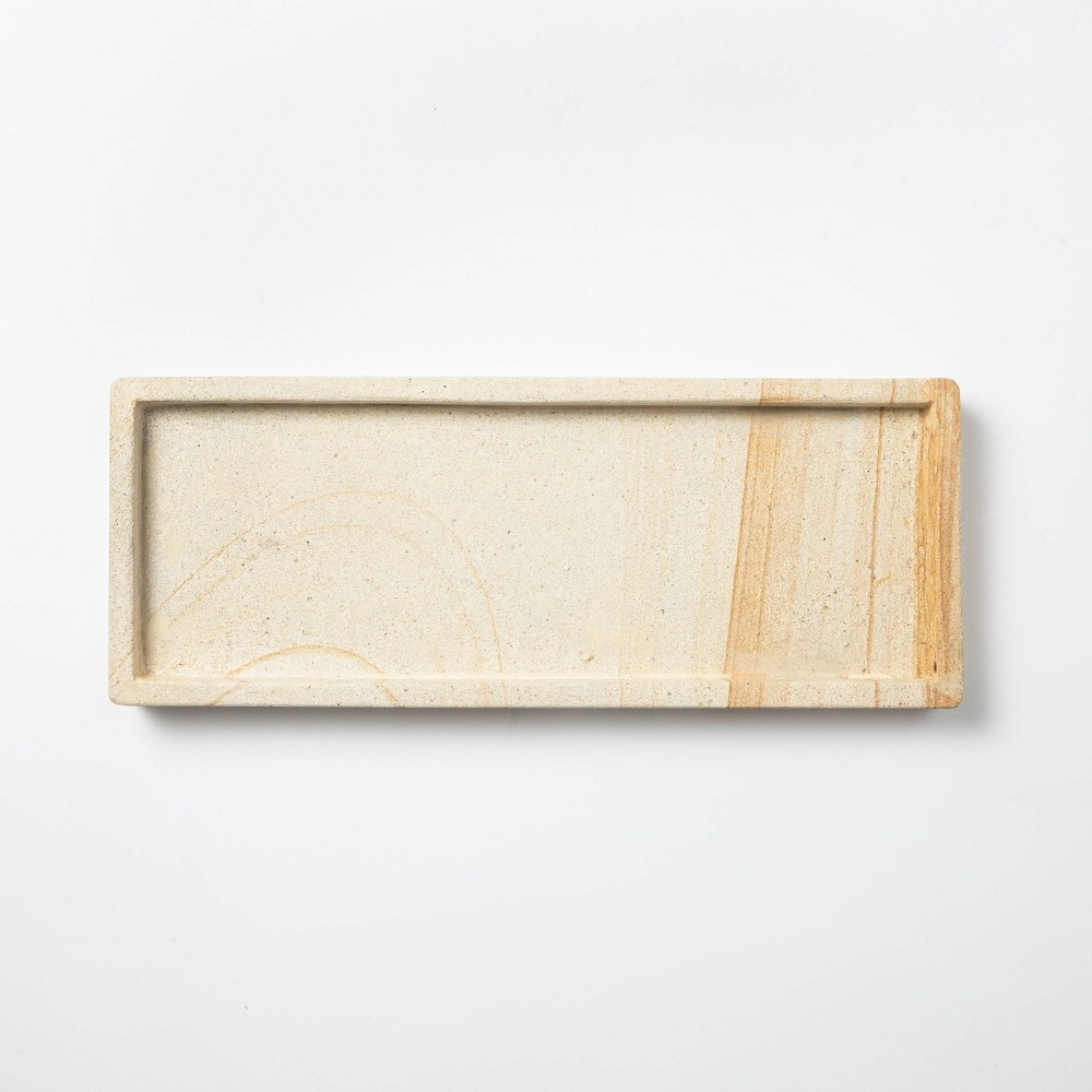 Threshold designed w/Studio McGee 16" Decorative Wood Stone Tray ...