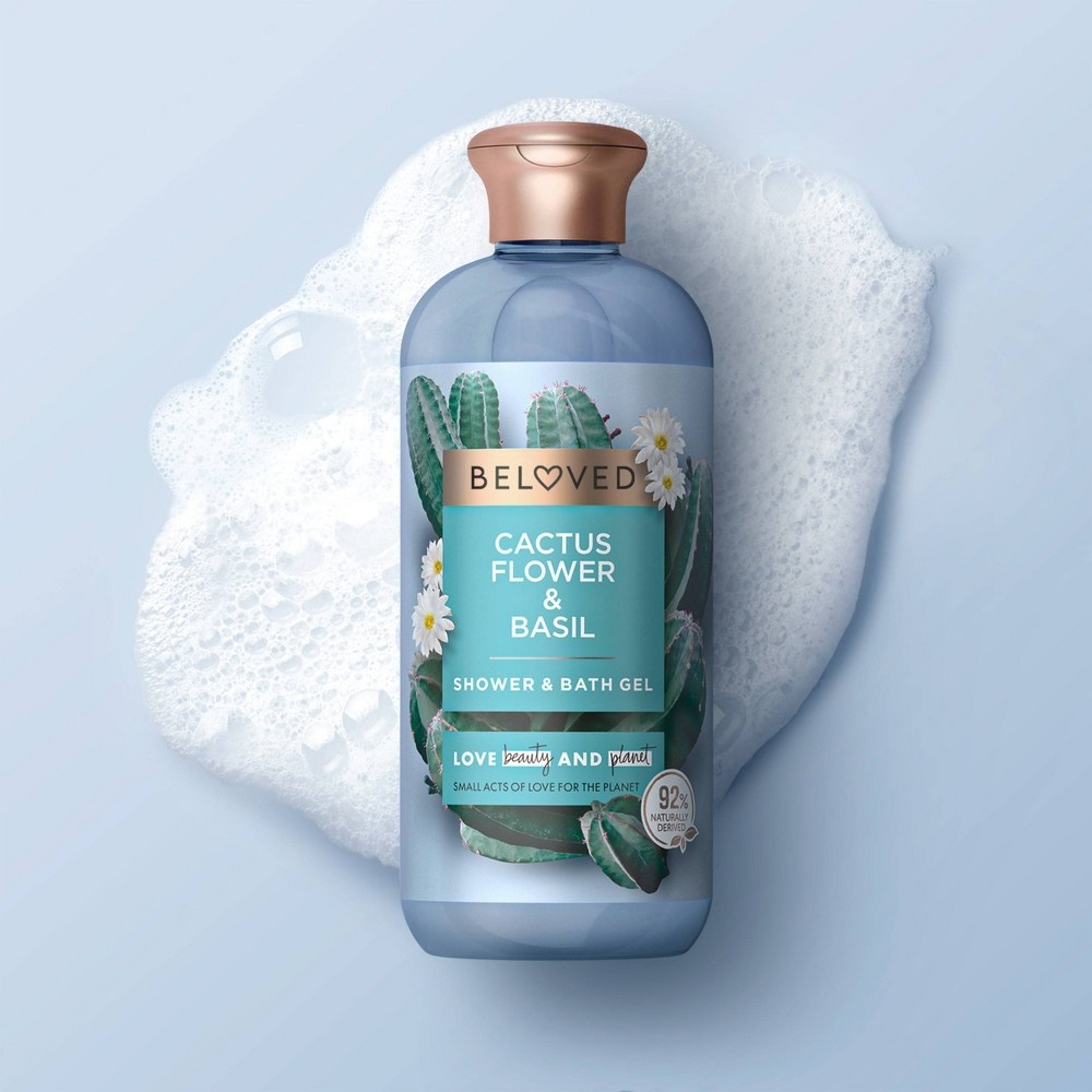 Beloved Cactus Flower and Basil Shower and Bath Gel Body Wash 11.8 fl ...