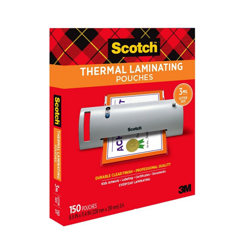 Scotch 150ct Thermal Pouches Letter Size 3mm 150 ct | Shipt