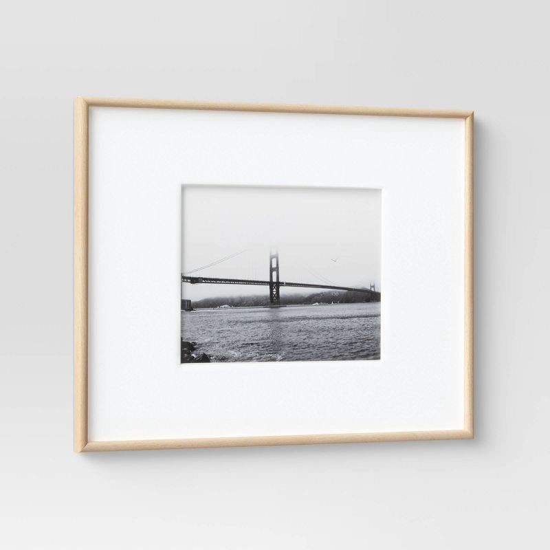 14" x 18" Matted to 8" x 10" Narrow Rounded Gallery Frame Mid-Tone ...