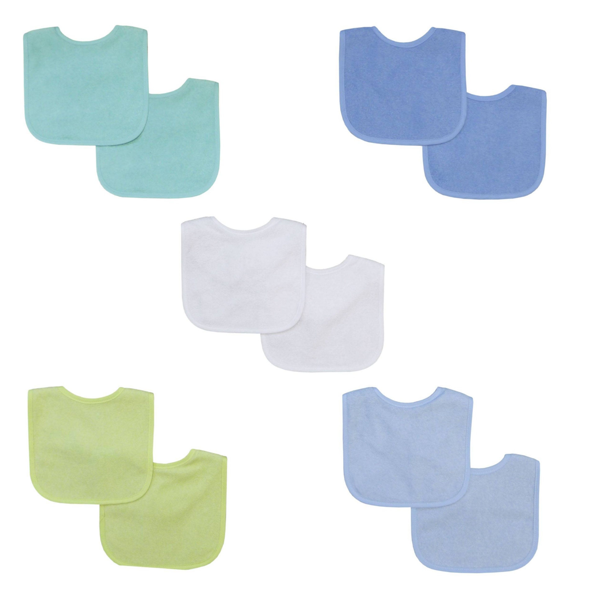 Neat Solutions Water-Resistant Lined Infant Bib Set 10 ct | shipt