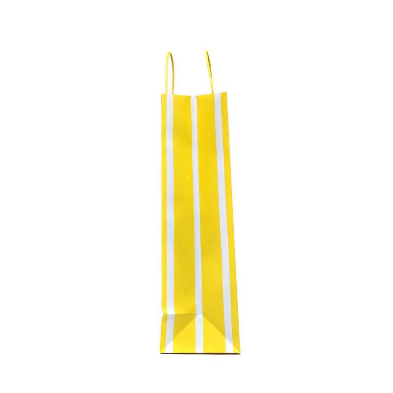 Extra Large Striped Gift Bag White/Yellow - Spritz 1 ct | Shipt