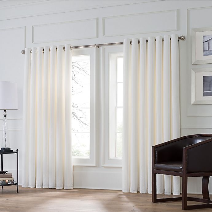 Valeron Stradivari Room Darkening Window Curtain Panel - White 120 in ...