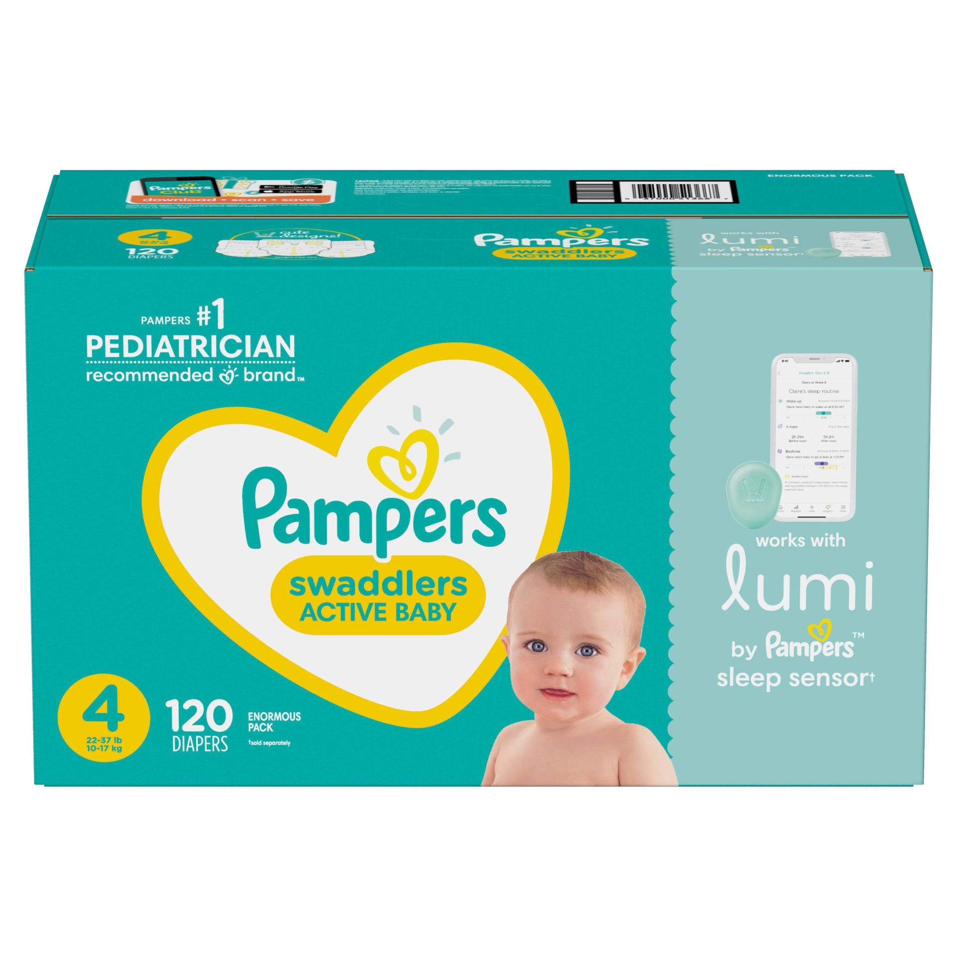 Lumi by Pampers Diapers Enormous Pack - Size 4 x 120 ct | shipt