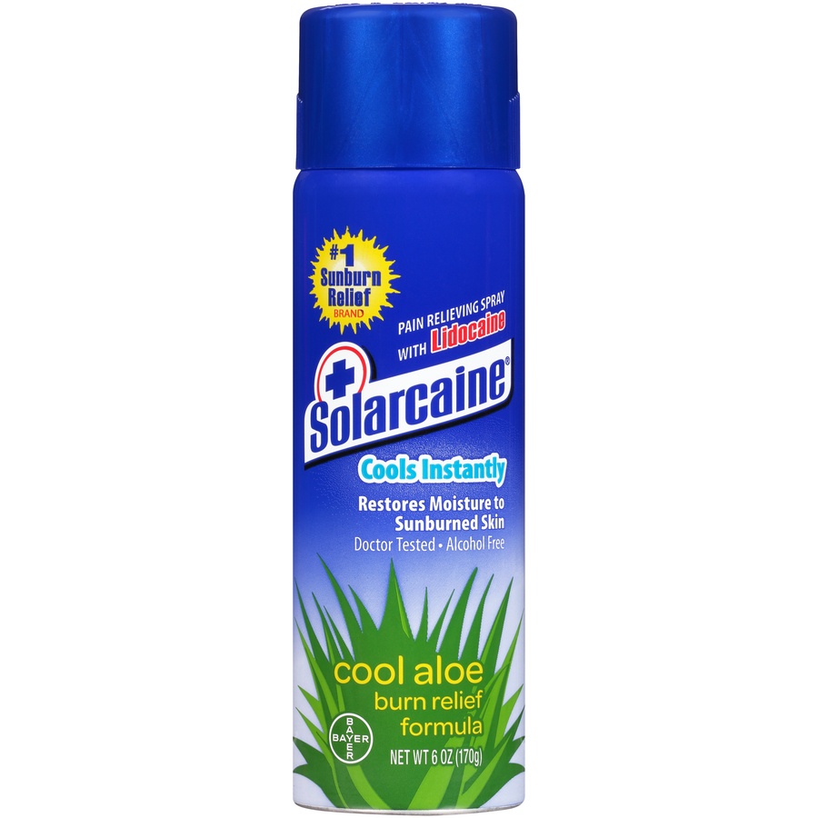 Solarcaine Cool Aloe Burn Relief Formula Pain Relieving With Lidocaine ...