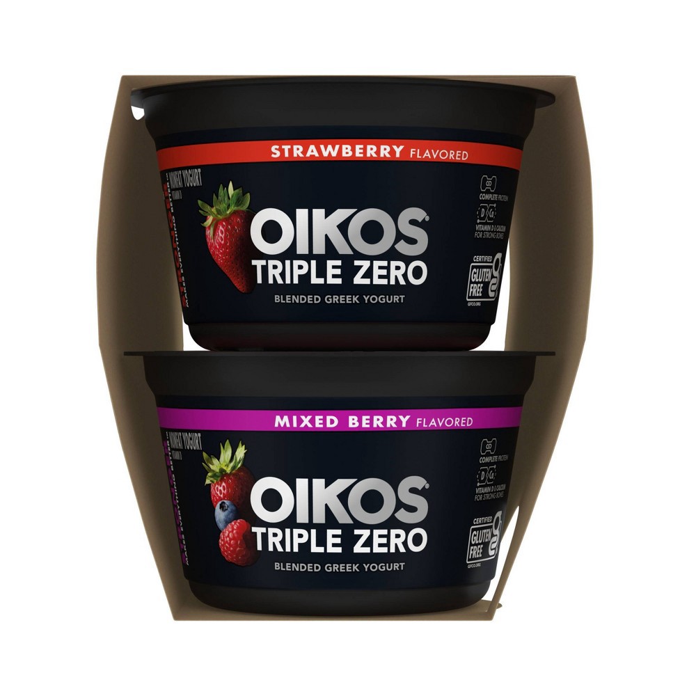 Oikos Triple Zero Variety Pack Greek Yogurt - 6ct/5.3oz Cups 6 ct, 5.3 ...