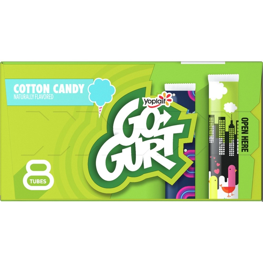 Go-GURT Cotton Candy Kids' Yogurt - 16oz/8ct 8 ct; 16 oz | Shipt