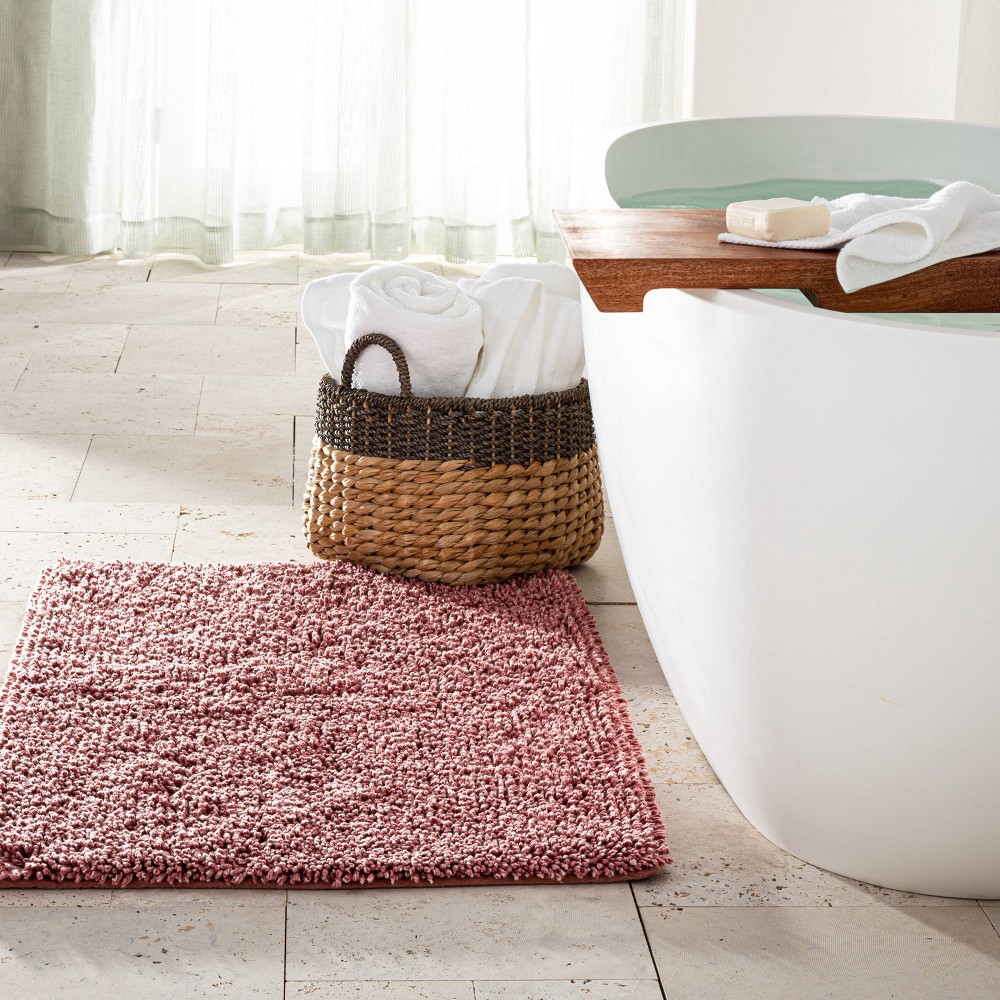 24"x40" Mélange Looped Bath Rug Rose - Casaluna 1 ct | Shipt
