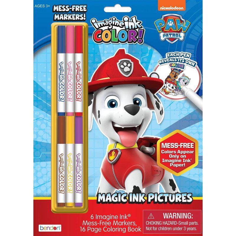 Nickelodeon Paw Patrol Imagine Ink Coloring Book with Mess-Free Magic ...