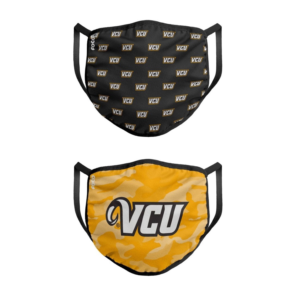 NCAA VCU Rams Adult Face Covering 2 ct | Shipt