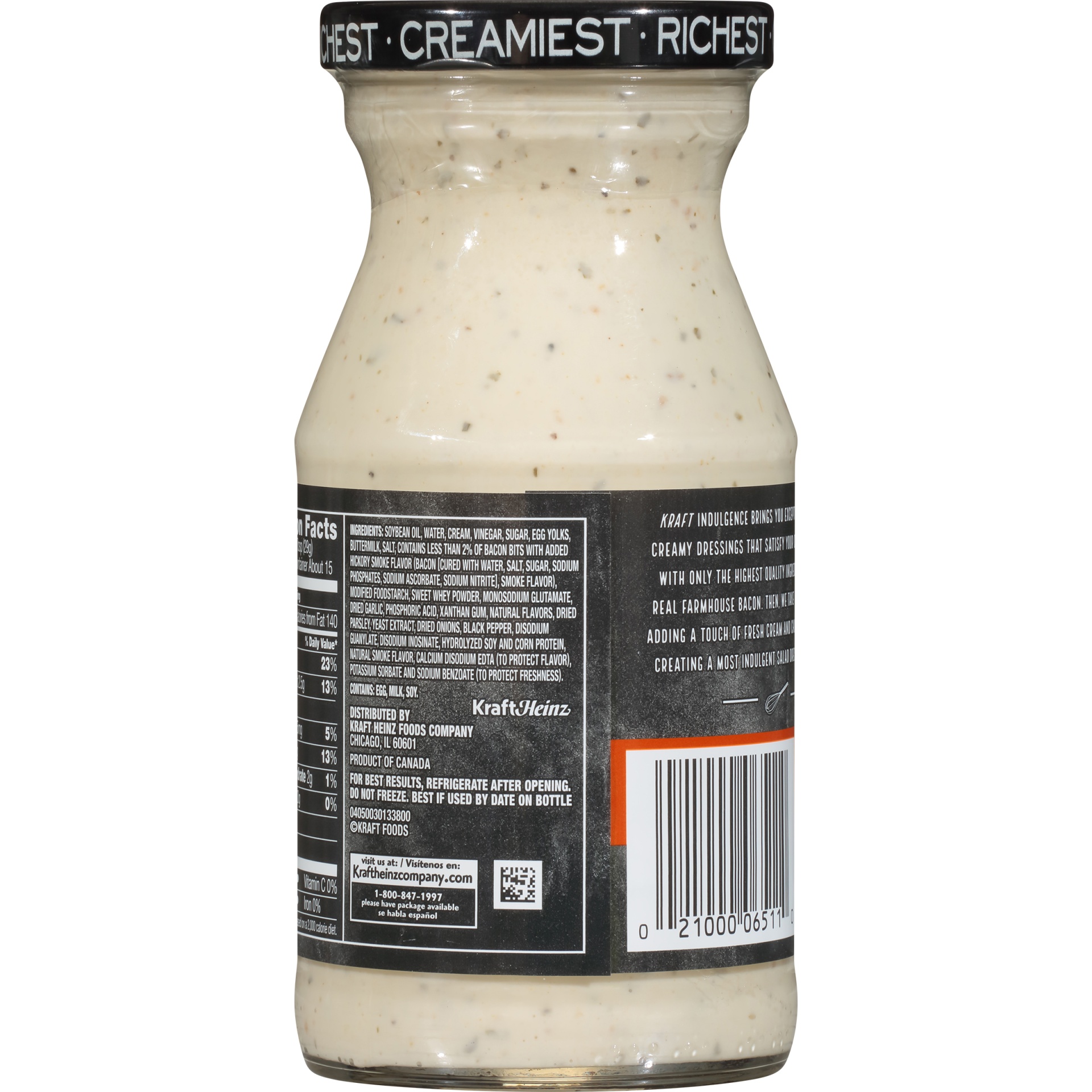 Kraft Indulgence Bistro Bacon Ranch Salad Dressing 15 fl oz | Shipt
