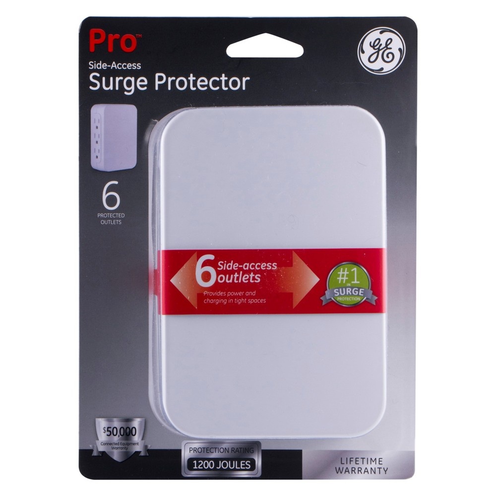 GE Low-Profile 6-Outlet Surge Protector, 10353 1 ct | Shipt