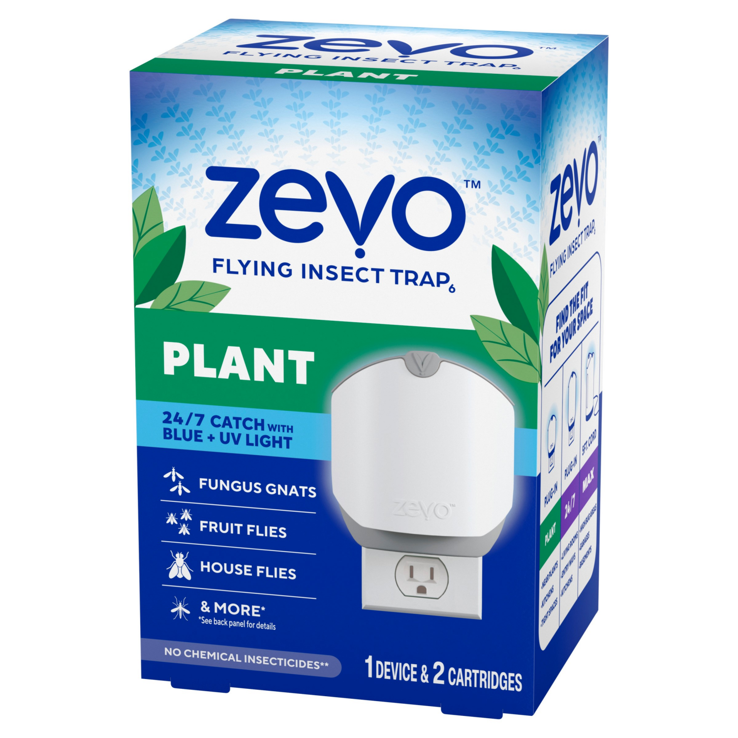 Zevo Plant Flying Insect Indoor Fly Trap: Easy, Mess-Free Solution, Use ...