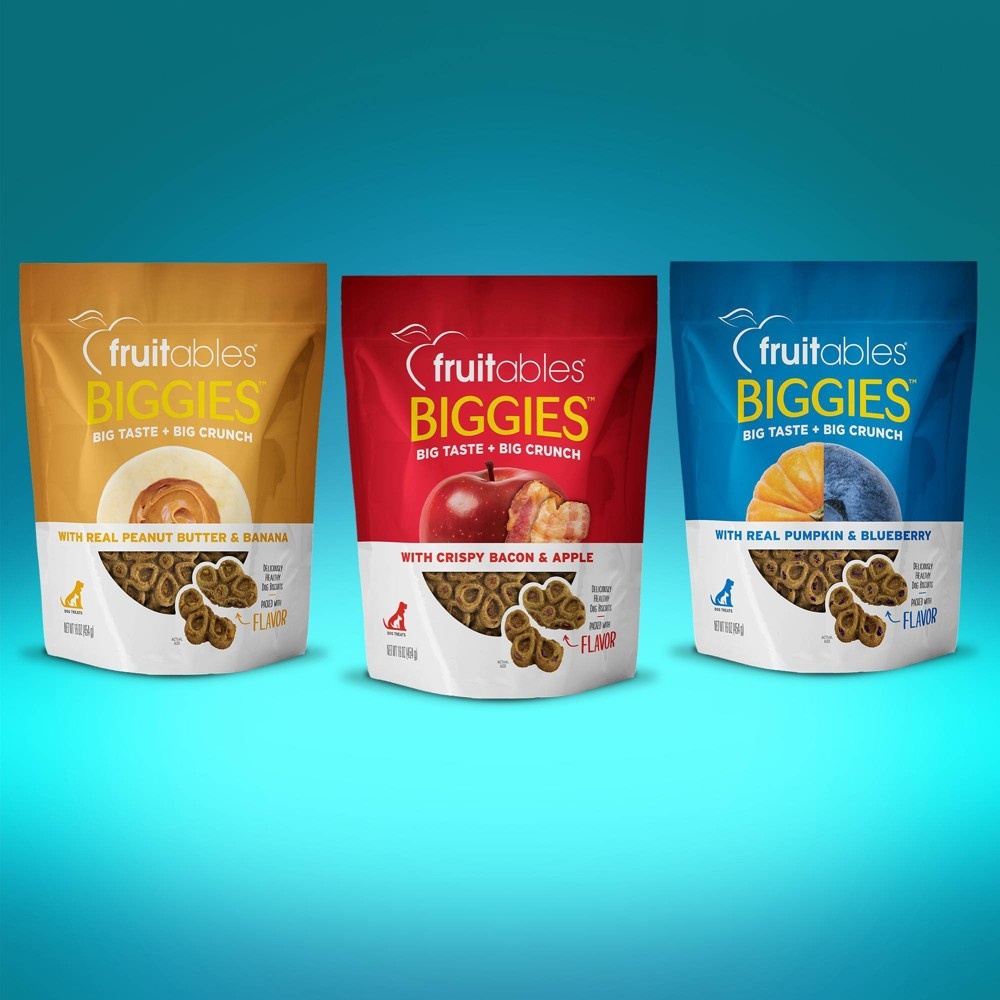 Fruitables Biggies Almond Butter & Coconut Crunchy Dog Treats 16 oz | Shipt