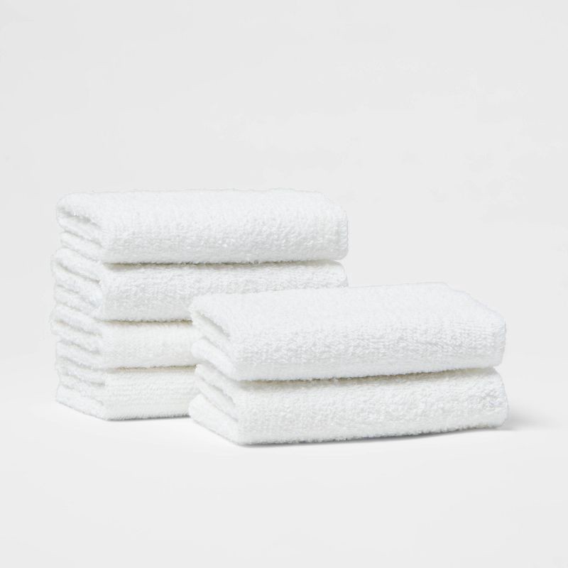 6pk Washcloth Set White - Room Essentials 6 ct | Shipt