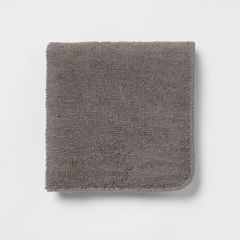 6pk Washcloth Set Dark Gray - Room Essentials 6 ct | Shipt