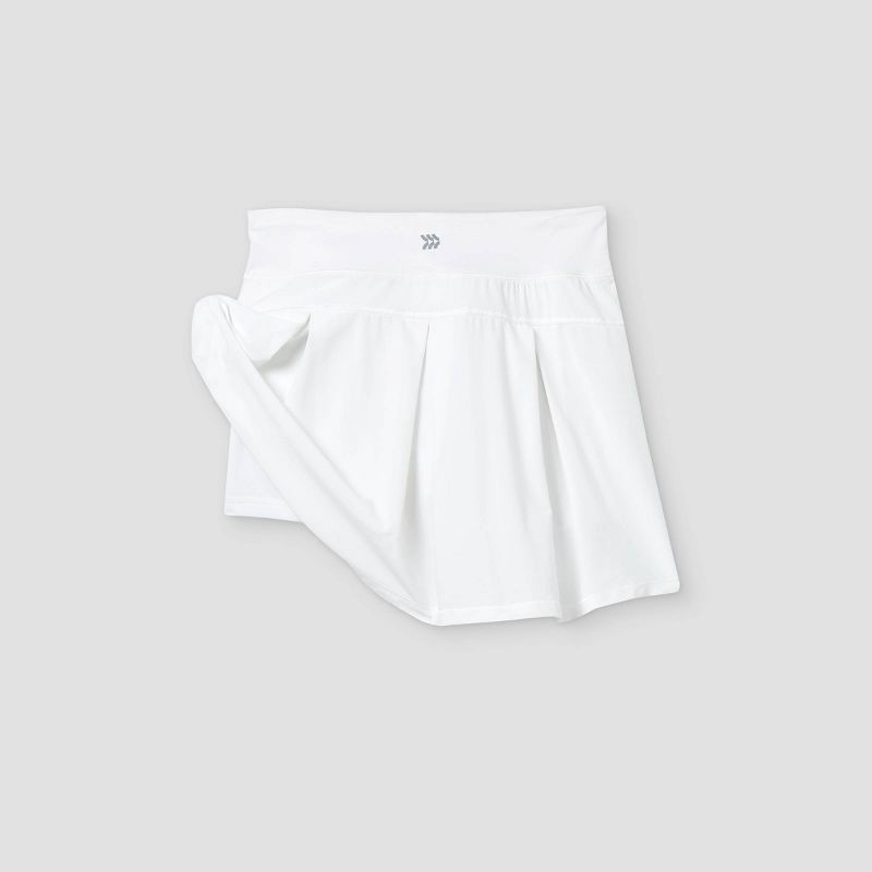 Girls' Stretch Woven Performance Skort - All in Motion True White XS 1 ...